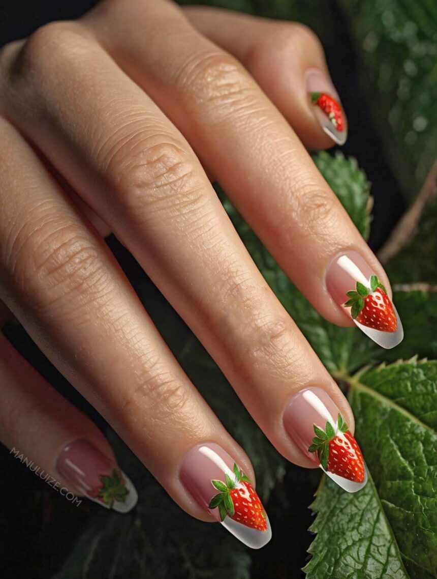 23+ Strawberry Nails That Are Too Cute to Ignore