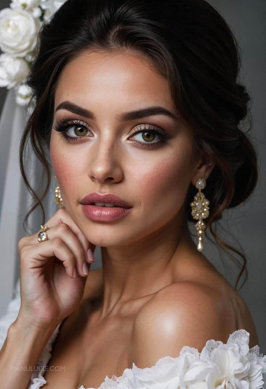 30 Stunning Glam Bride Makeup Ideas for Your Wedding