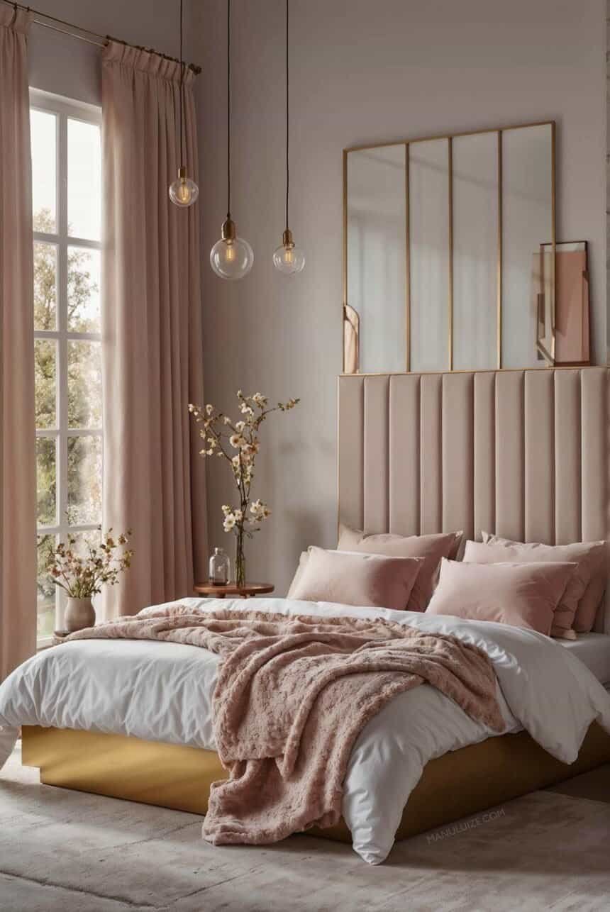 35 Modern Dusty Pink Bedroom Decor Ideas that Will Surprise You