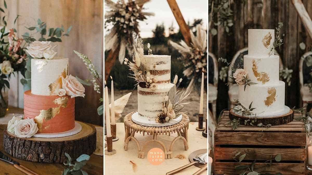 17 Boho Chic Wedding Cake Ideas That Feel Like a Dream